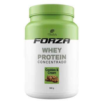 Whey Protein Concentrado Forza Vitallitá, Cookies & Cream 900 g - Massa ...