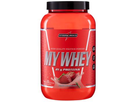 Whey Protein Concentrado Integralmedica My Whey - Morango Natural 900g ...