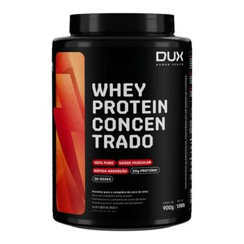 Whey Protein Concentrado Pote 900g Dux Human Health SABOR:CHOCOLATE ...