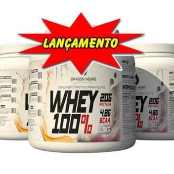 Whey Protein Dragon 1,9Kg Saboroso Sabor Leite Ninho - Dragon Negro ...