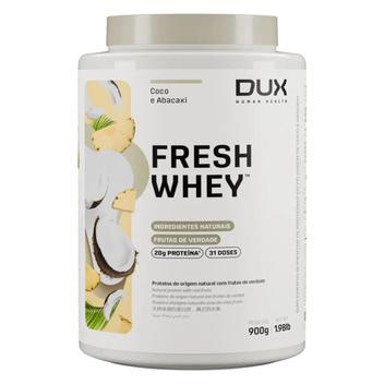 Whey Protein Fresh Whey Pote 900g Dux Human Health SABOR:ABACAXI E COCO ...