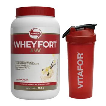 Whey Protein Isolado Whey Fort Vitafor Sabor Baunilha Concentrado ...
