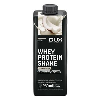 Whey Protein Shake Dux com 15g de Proteína e 3g BCAA Sabor Coco Zero ...