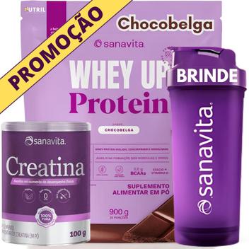 Whey Protein UP SANAVITA 3W Isolado Concentrado Hidrolisado + Creatina ...