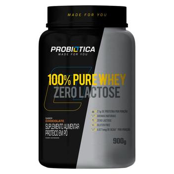 Whey sem lactose 100% pure zero 0 lactose 900g chocolate probiotica ...