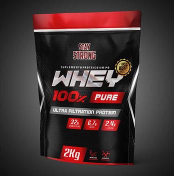 Whey Stay Strong 100% Concentrado Refil 2kg - Whey Protein Concentrado - Magazine Luiza