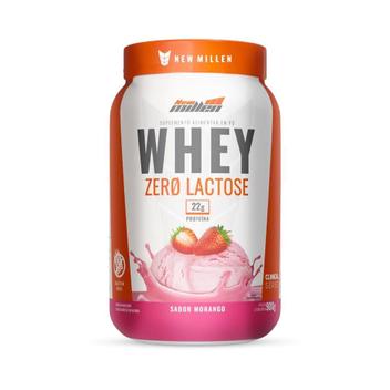 Whey Zero Lactose 900G - New Millen - Morango - Whey Protein Zero ...