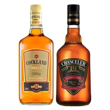 Whisky Cockland Gold 1L + Chanceler Golden 1L - Whisky - Magazine Luiza