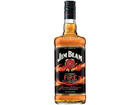 Whisky Jim Beam Fire 4 anos Bourbon Americano - 1L - Whisky - Magazine Luiza