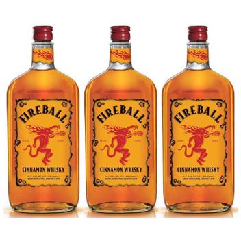 Whisky Licor Fireball 750ml Canela 03 Unidades - Licor - Magazine Luiza