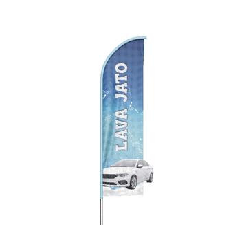 Wind Banner 3D Lava Jato Dupla Face Com Haste 220X70Cm - Prime Decor ...