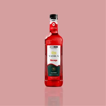 Xarope VORA Concentrado Morango Garrafa de 1000ml - Xarope para Bebida ...
