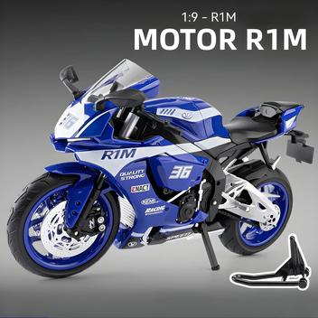 Yamaha R1M Motocicleta De Corrida Modelo Die-cast Em Liga Metálica Com ...