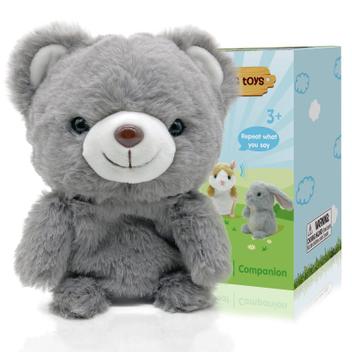 YH YUHUNG Talking Teddy Bear Stuffed Animal repete o que você diz Talk ...