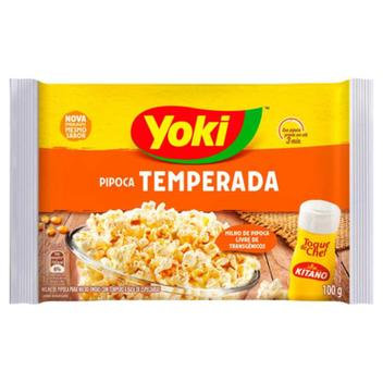 Yoki Pipoca Sabor Temperada 100gr - Pipoca Pronta - Magazine Luiza