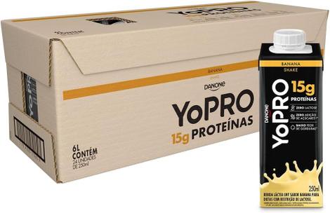 Yopro Whey 15g Proteína Danone Zero Lactose - 24 Unidades - Yopro ...