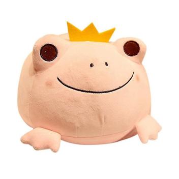 Yyh-cute Plush Crown Frog Stuffed Squishy Animal Toy Abraçando - Shimu ...