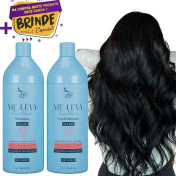Zap Kit Me leva Shampoo e Condicionador Mandioca e Óleo de Rícino 1L ...