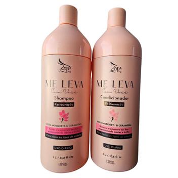 Zap Kit Shampoo E Condicionador Rosa Mosqueta E Ceramidas 1l - Kit ...