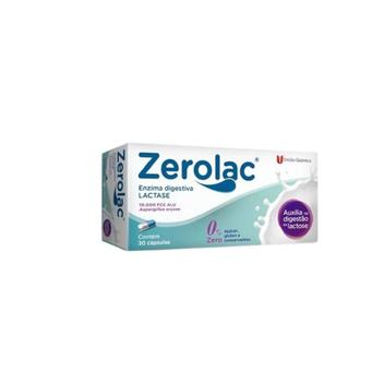 Zerolac Enzima Digestiva Lactase 30cps - União Química - União Química ...