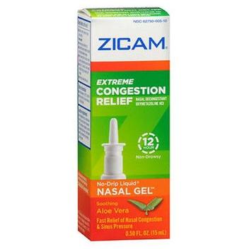 Zicam Extreme Congestion Relief No-Drip Liquid Nasal Gel 0.5 oz por ...