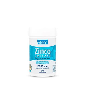 Zinco 29,59mg - 30 comprimidos - Stem - Zinco - Magazine Luiza