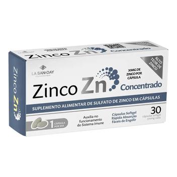 Zinco Concentrado (30 Cápsulas) - La San-Day - Zinco - Magazine Luiza