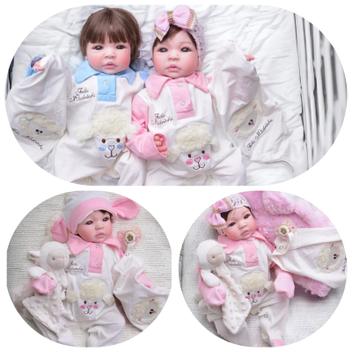 Zuri Pijama Panda Rosa Bebe Reborn Menina Castanha Pijama - Fada ...