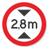Placa De Sinalização Altura Máxima Permitida 2,8 Metros - Afonso ...