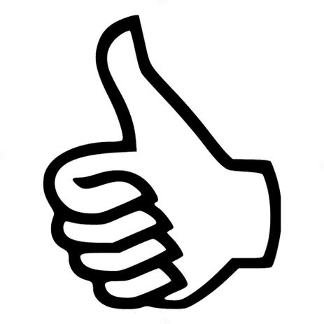 Adesivo 60x48cm - Thumbs Up Jóia Joinha OK Emoticon Emoji REF: ADE3013 ...