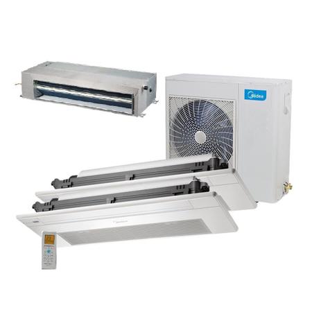 Ar Condicionado Multi Split Inverter Springer Midea Duto 12.000 e Cassete 1 Via 2x12.000 BTU/h ...