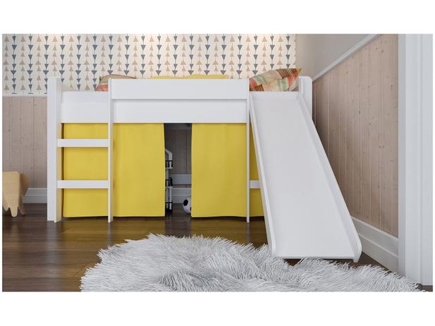 Cama Infantil Elevada com Escorrega - Completa Móveis BB 880 BC/BC ...