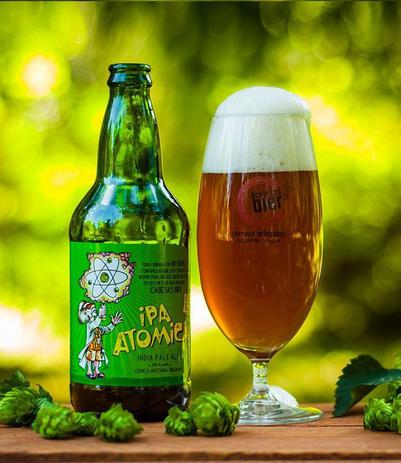 Cerveja artesanal cabesas bier ipa atomica indian pale ale 6,7 | Menor ...
