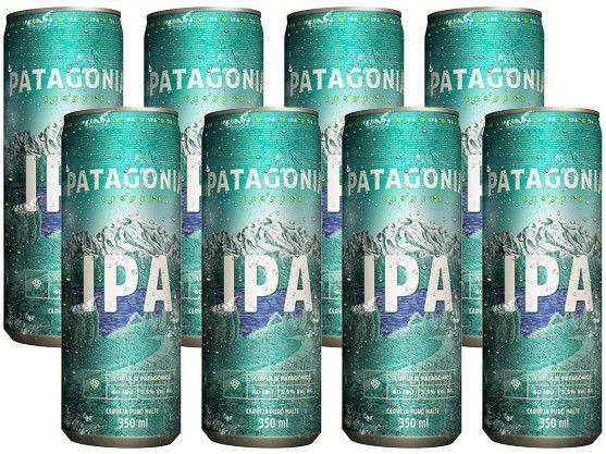 Cerveja Patagônia Puro Malte Ipa 8 Unidades Lata 350ml Magazine