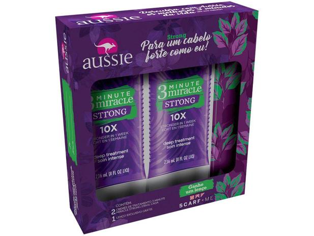 Creme de Tratamento Aussie Strong - 3 Minutos Milagrosos 236ml 2 ...