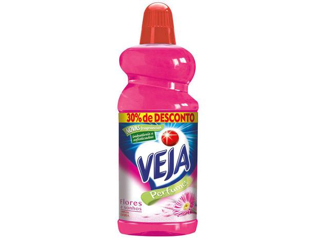 Desinfetante Veja Perfumes Flores e Sonhos - 2L - Limpador Multiuso ...