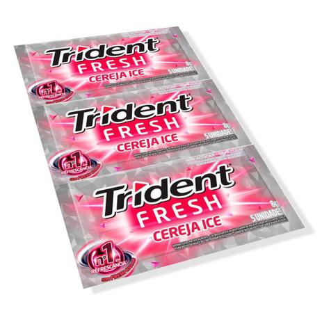 Goma de Mascar Trident Cereja Ice c/21 - Adams - Chicletes e Gomas ...