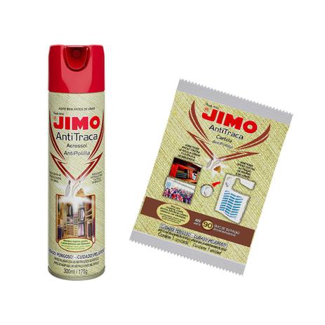 Kit 1 Anti Traça Jimo 300ml + 1 Cartelas Anti Traça Jimo - Inseticidas ...