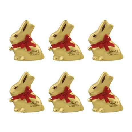 Kit 6x Chocolate Lindt Golden Rabbit Milk 100g - Chocolate / Barra de ...