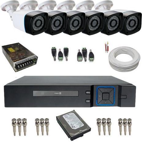 Kit Cftv 6 Câmeras De Segurança Anko 1.3 Megapixel 720p + Dvr 8 Canais ...