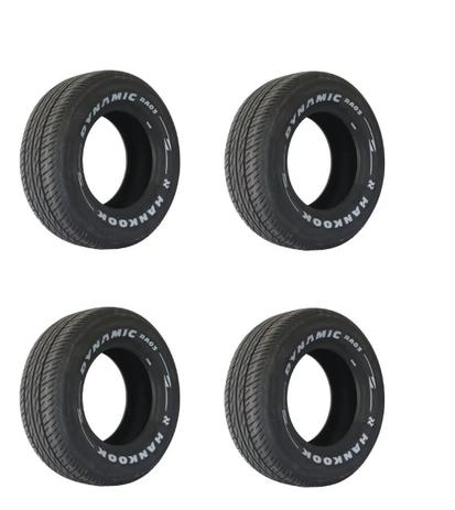 Kit Com 4 Pneu 235/60 R14 Hankook Dynamic Ra03 Letra Branca P/ Opala ...