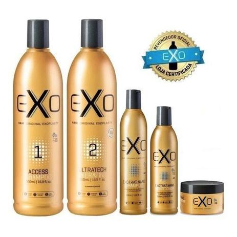 Kit Exo Hair Exoplastia Capilar + Kit Manutenção (5 Produtos) - Kit de ...