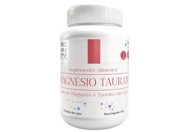 Magnésio Taurato 60 cápsulas - Tecnutry - Cloreto de Magnésio / Magnésio Dimalato - Magazine Luiza