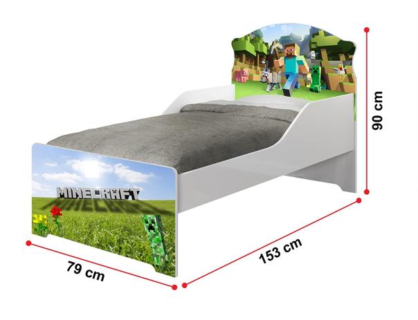 Mini Cama Infantil Minecraft - Moveis print | Menor preço com cupom