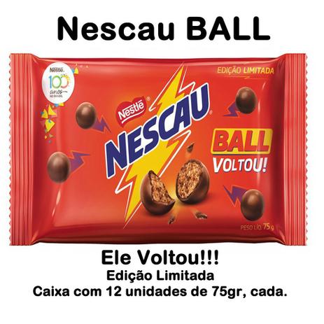 Nescau Ball Ele Voltou 12un x 75 gr Nestlé - Nestle - Flocos de Cereal ...