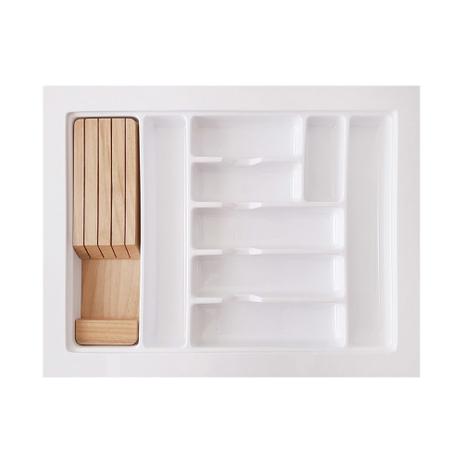 Organizador de Gaveta com Porta-Facas OG-148 650x495mm Branco - Moldplast - Organizadores de ...