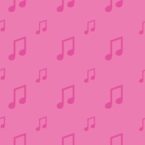 Papel de Parede Notas Musicais Rosa - Qcola - Papel de Parede ...