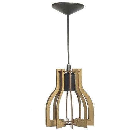 Pendente Bossa Madeira Carvalho E27 - Ilux - Pendente - Magazine Luiza