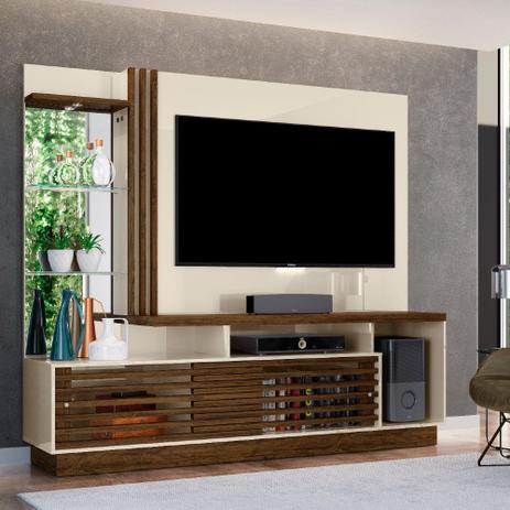 Rack com Painel para TV até 60 Polegadas 2 Portas Fizz Plus Madetec - Rack com Painel - Magazine ...