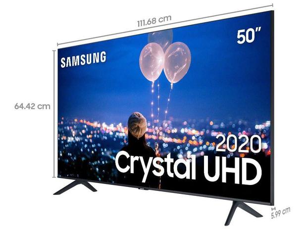 Smart TV Crystal UHD 4K LED 50” Samsung - 50TU8000 Wi-Fi Bluetooth HDR 3 HDMI 2 USB - Magazine ...
